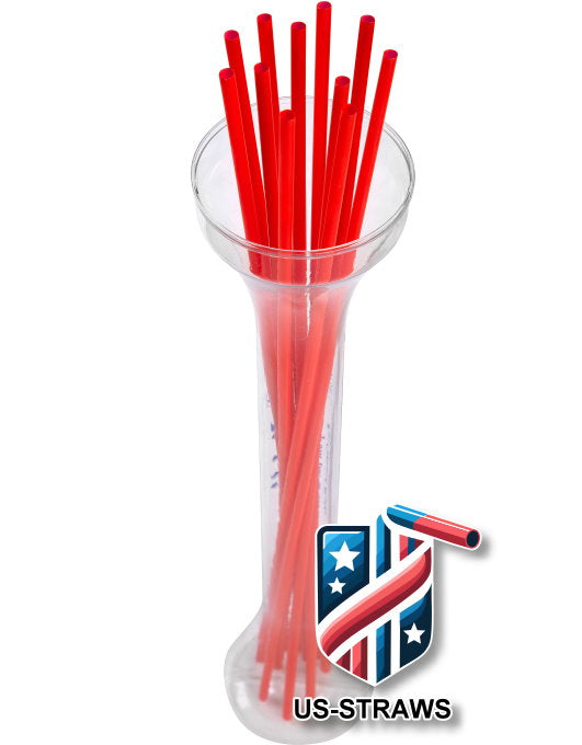 BPA free EXTRA LONG drinking straws 10x0.28 inch in red – Straws ...