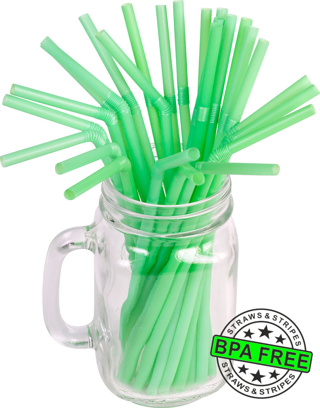BPA free FLEXIBLE drinking straws 8.25 x0.23 inch in mixed color ...